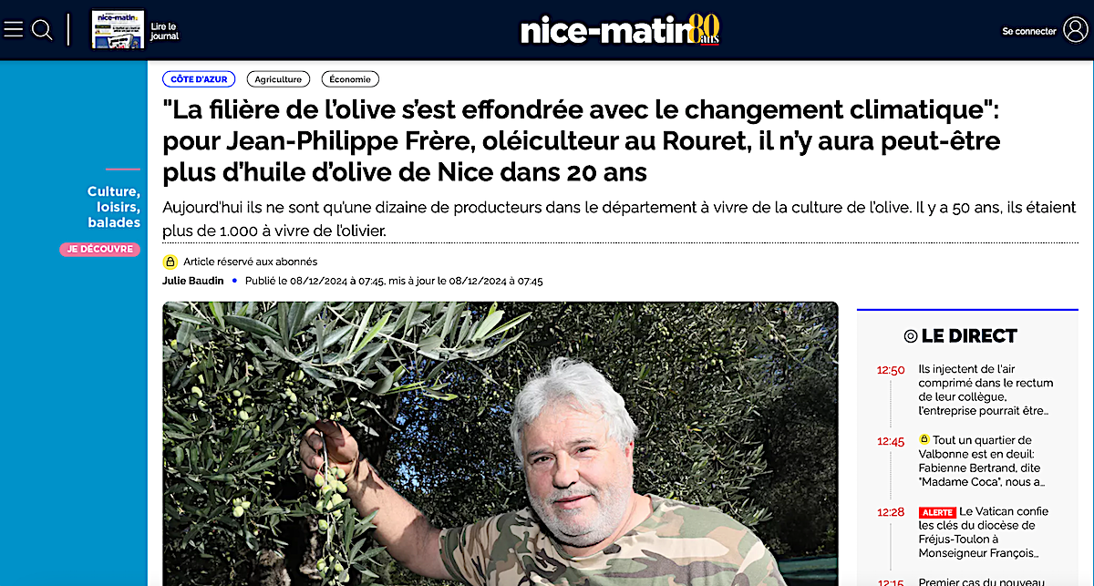 Dans les colonnes de Nice Matin...